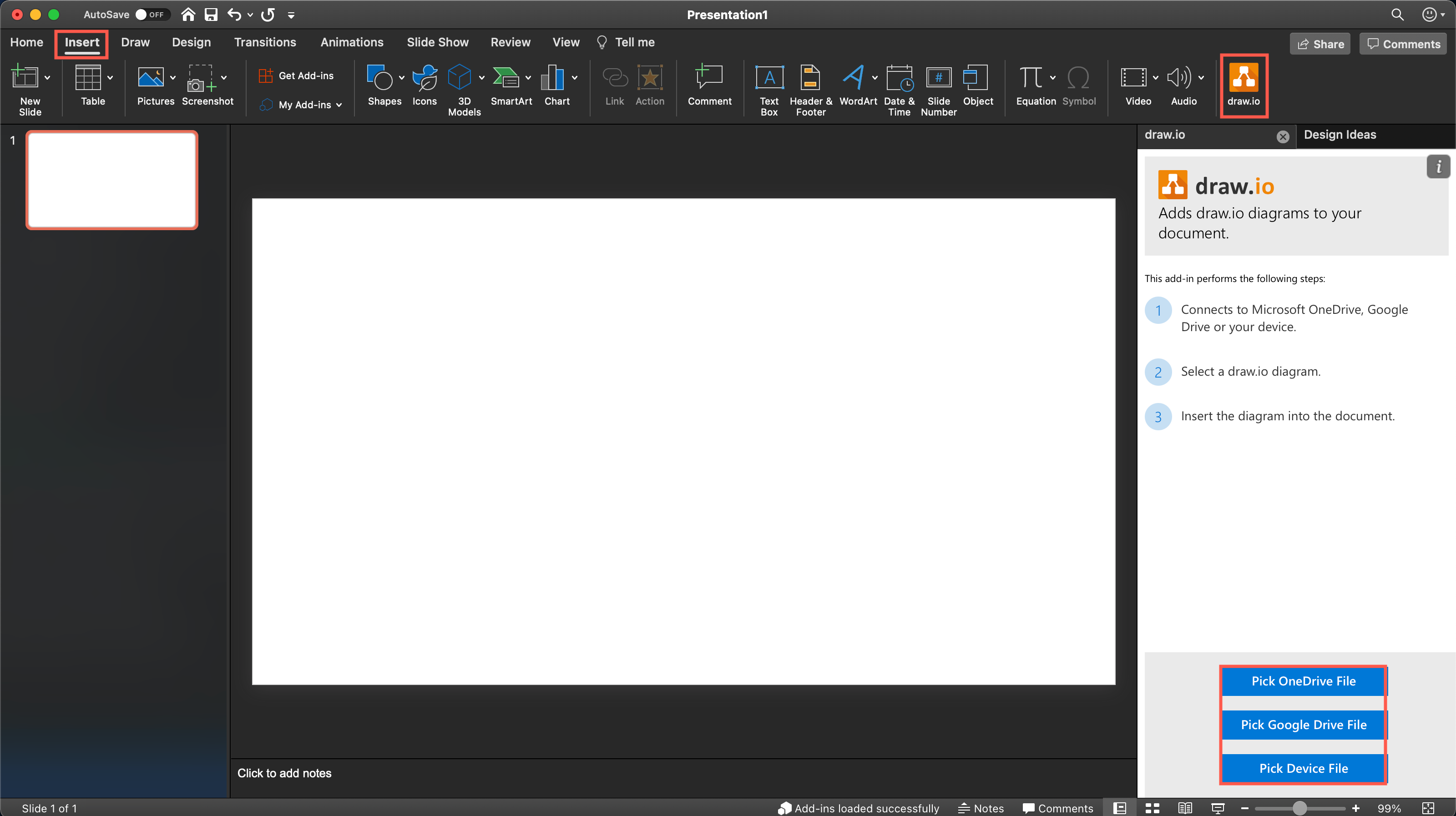 Embed diagrams in PowerPoint | draw.io
